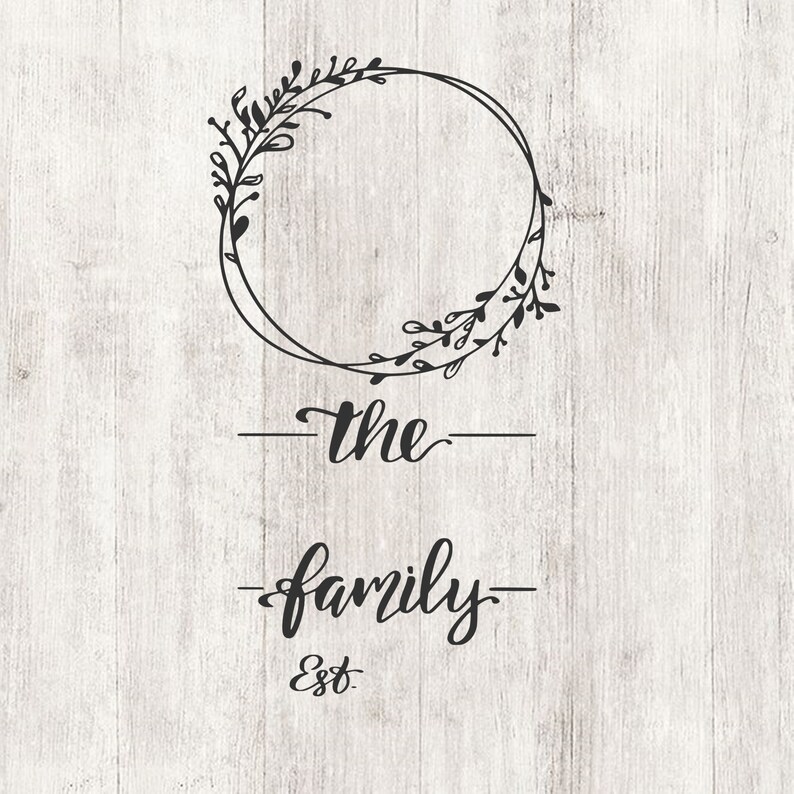 Family name svg files custom svg design editable signs for | Etsy