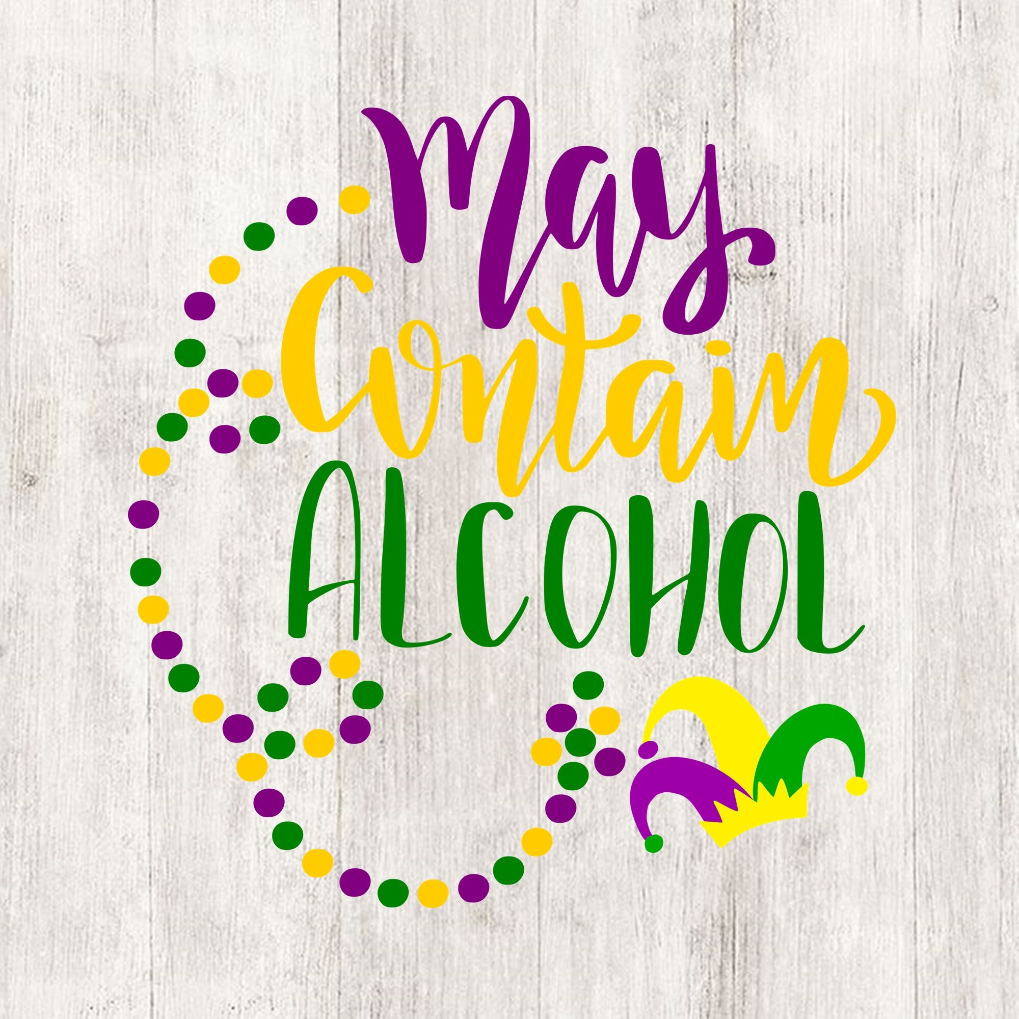 May Contain Alcohol Svg Files for Cricut Silhouette May | Etsy