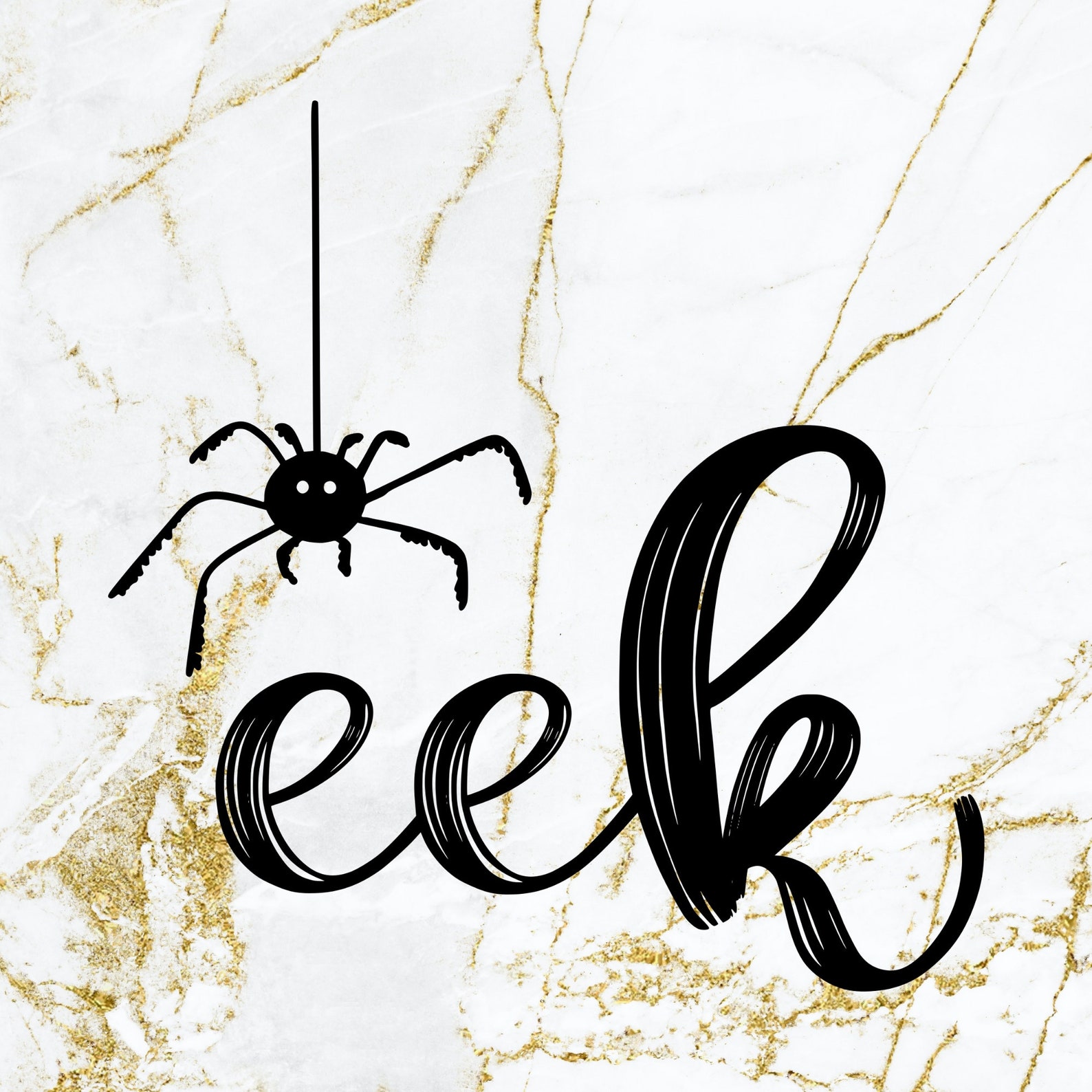 Eek Svg Halloween Sign Svg Spider Web Svg Scary Decor Svg - Etsy