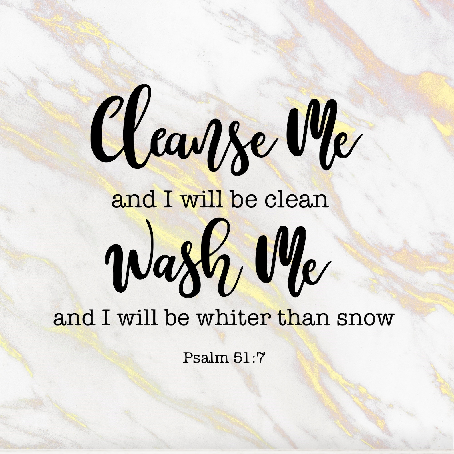 Cleanse Me and I Will Be Clean Wash Me and I Will Be Whiter - Etsy