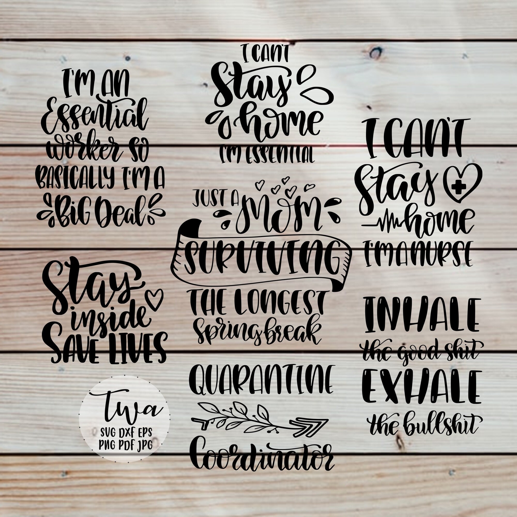 Social Distancing Svg Bundle Quarantine Svg Bundle - Etsy