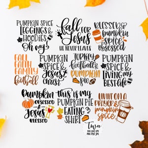 Fall Jesus Quotes Svg Bundle Autumn Shirt Svg Fall Christian | Etsy