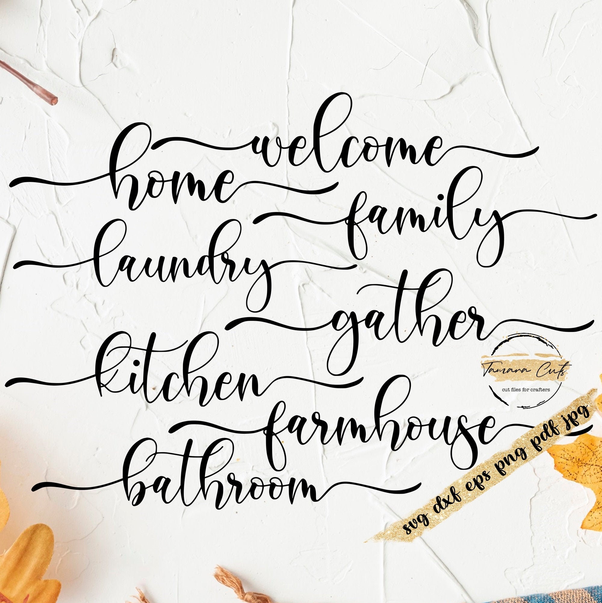 Home Signs Svg Files for Cricut Silhouette Handlettered Svg - Etsy