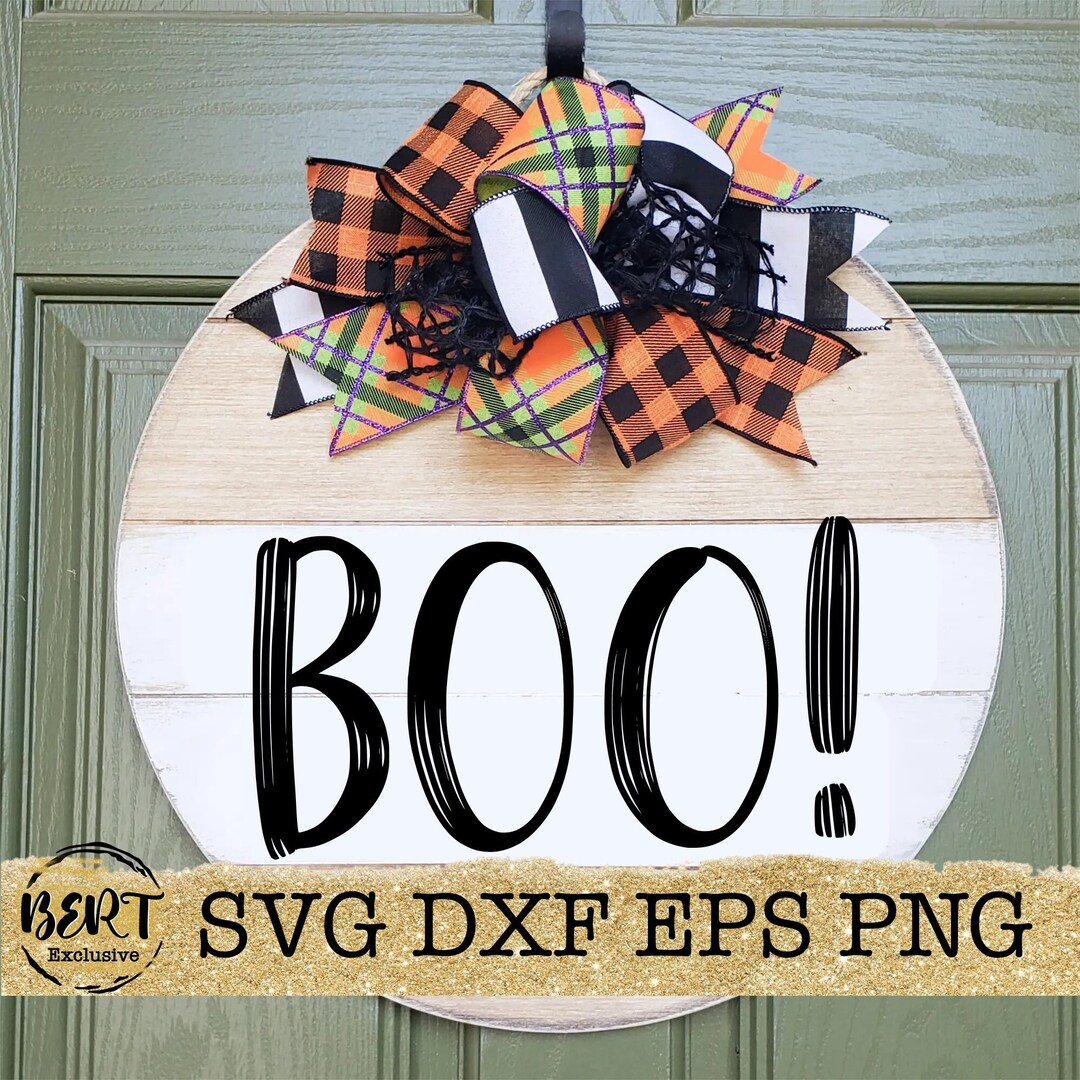 Halloween Sign Svg BOO Sign Svg Scary Decor Svg Farmhouse - Etsy