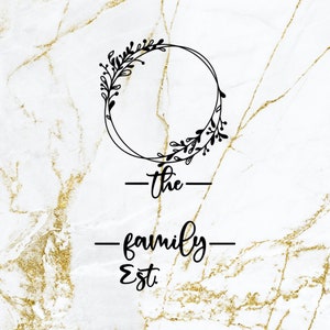 Family Name Svg Files, Custom Svg Design, Cut Files for Cricut ...