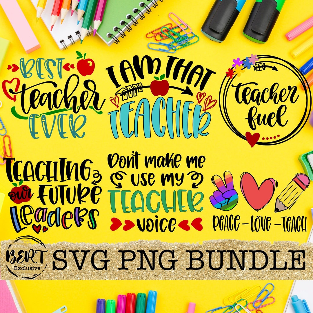 Teacher Life Bundle Svg Teacher Shirt Svg Teacher Quotes - Etsy