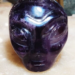 Hand-carved Amethyst Alien Skull 2' - Etsy