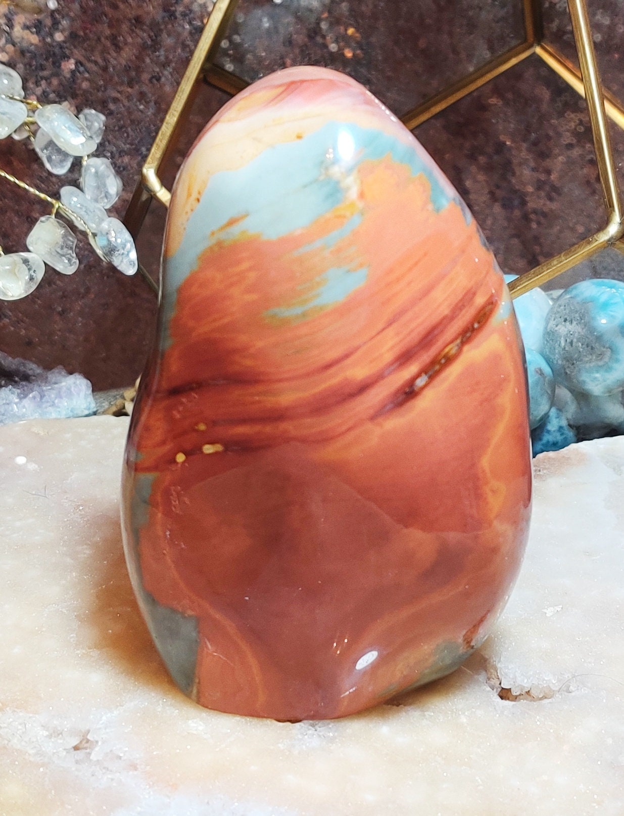 HUGE Pink Polychrome Jasper Crystal Freeform Over 2.3 LBS - Etsy