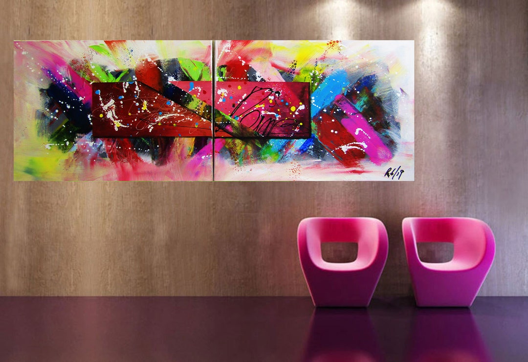 Stunning and Lively Colorful Art - Chic Wall Decor - Etsy