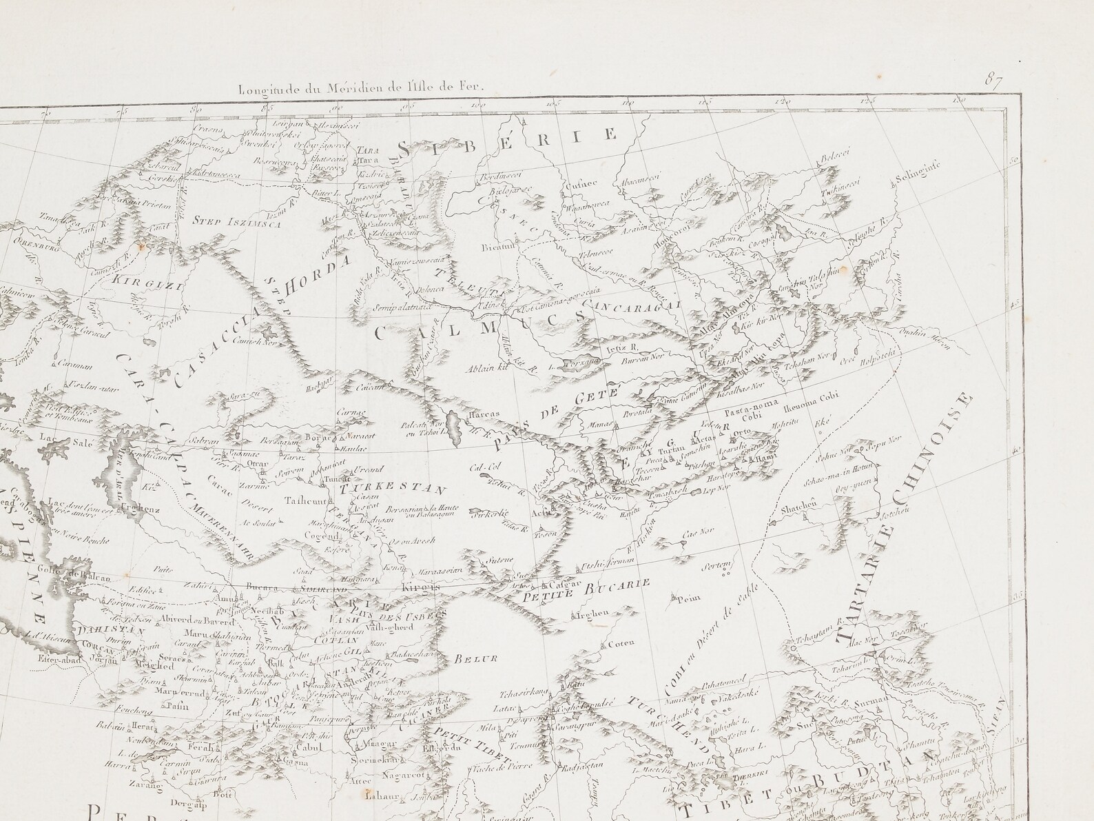 Map Tartary O Great Tartary Russia 1780 Asia Bonne - Etsy