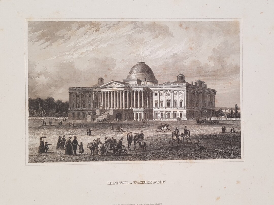 Animated View United States Capitol or Capitol Building Congress ...