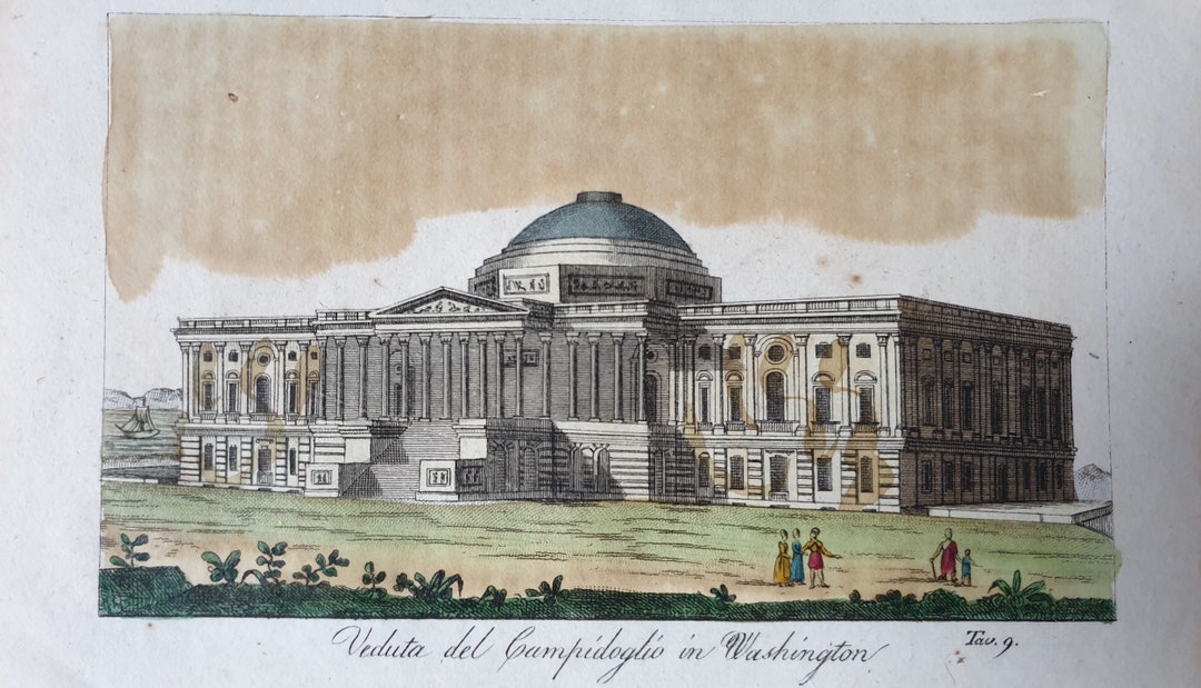 Animated View United States Capitol or Capitol Building - Etsy