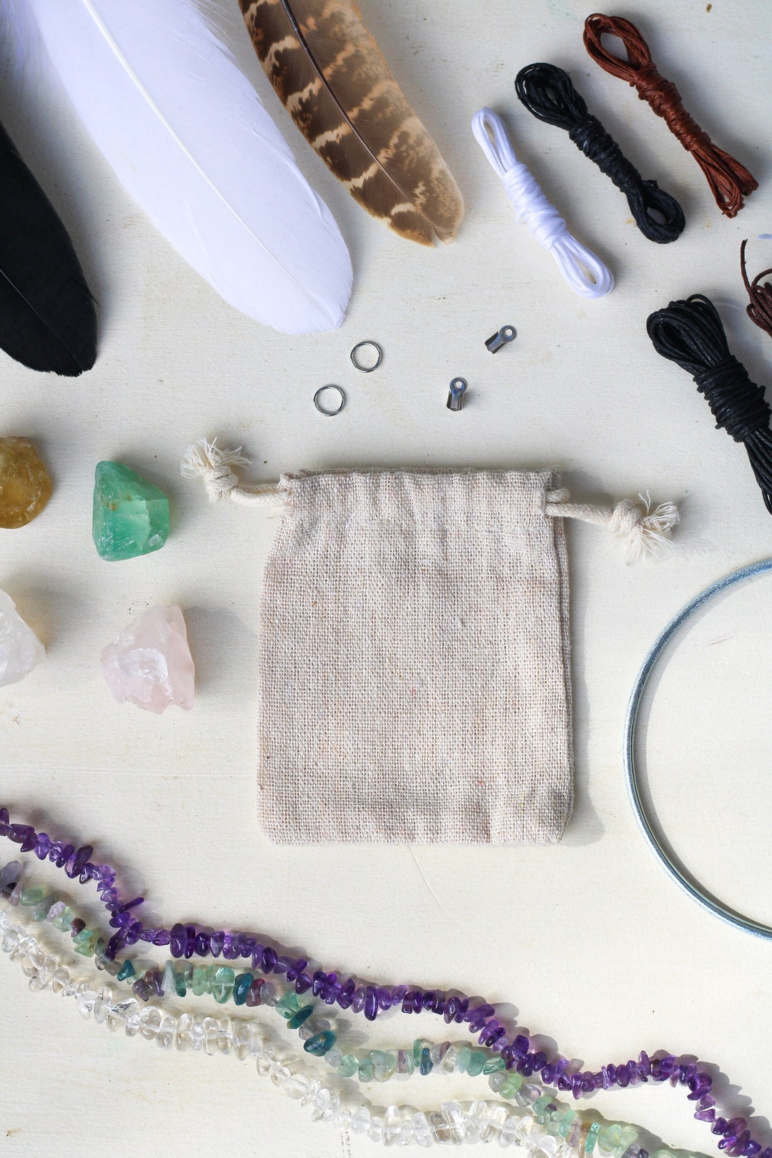 Diy Dreamcatcher Kit Make Your Own Crystal Dreamcatcher Diy Kit