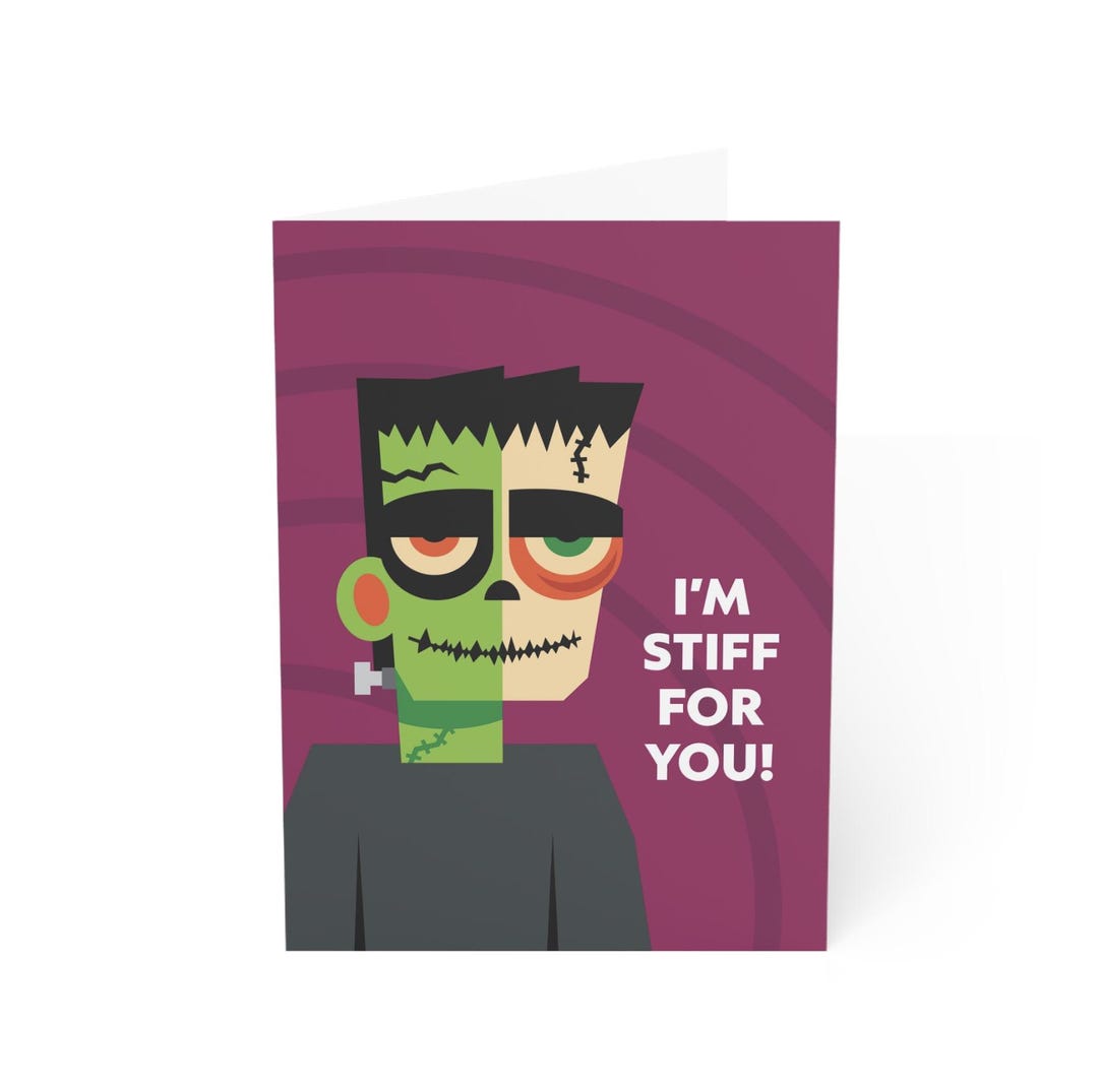 Digital Greeting Card, Cute Frankenstein Monster Valentines Day ...
