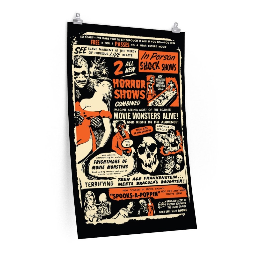 Horror Vertical Poster - Etsy