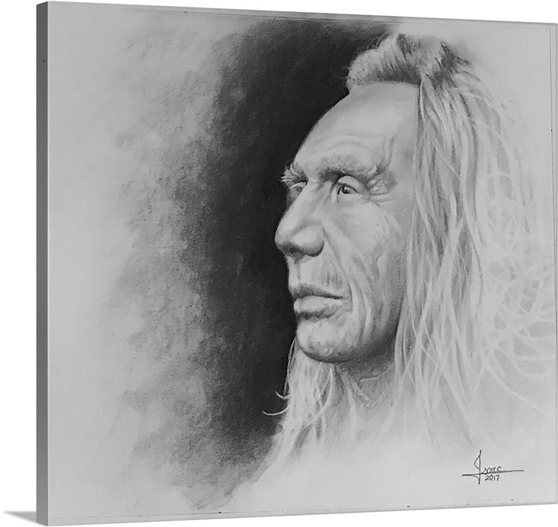 Native American Chief Three Eagles. This is 15.5x22.25 Framed Original ...