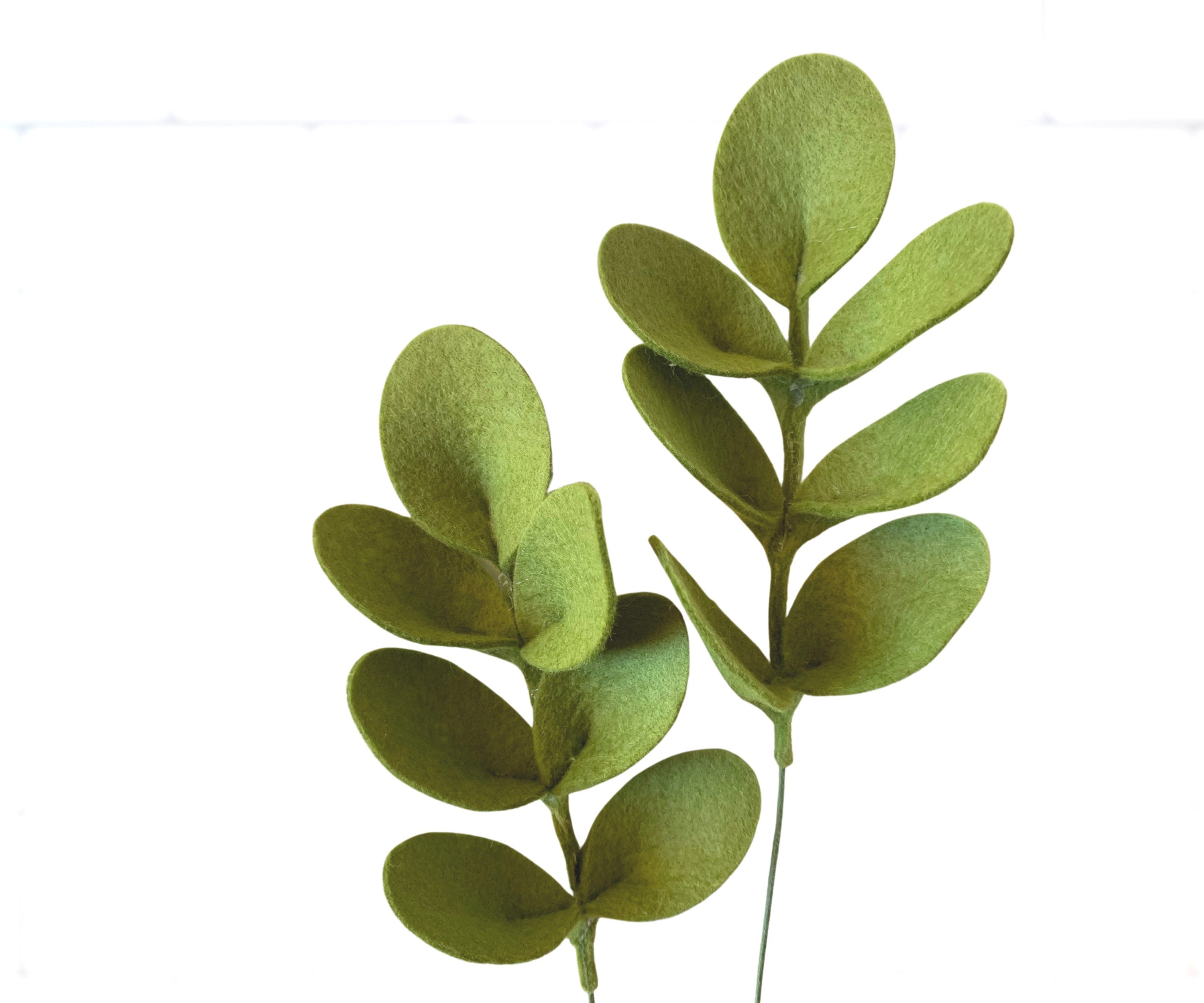 Single Wool Felt Greenery Stem for Arrangement Mixed Bouquet - Etsy