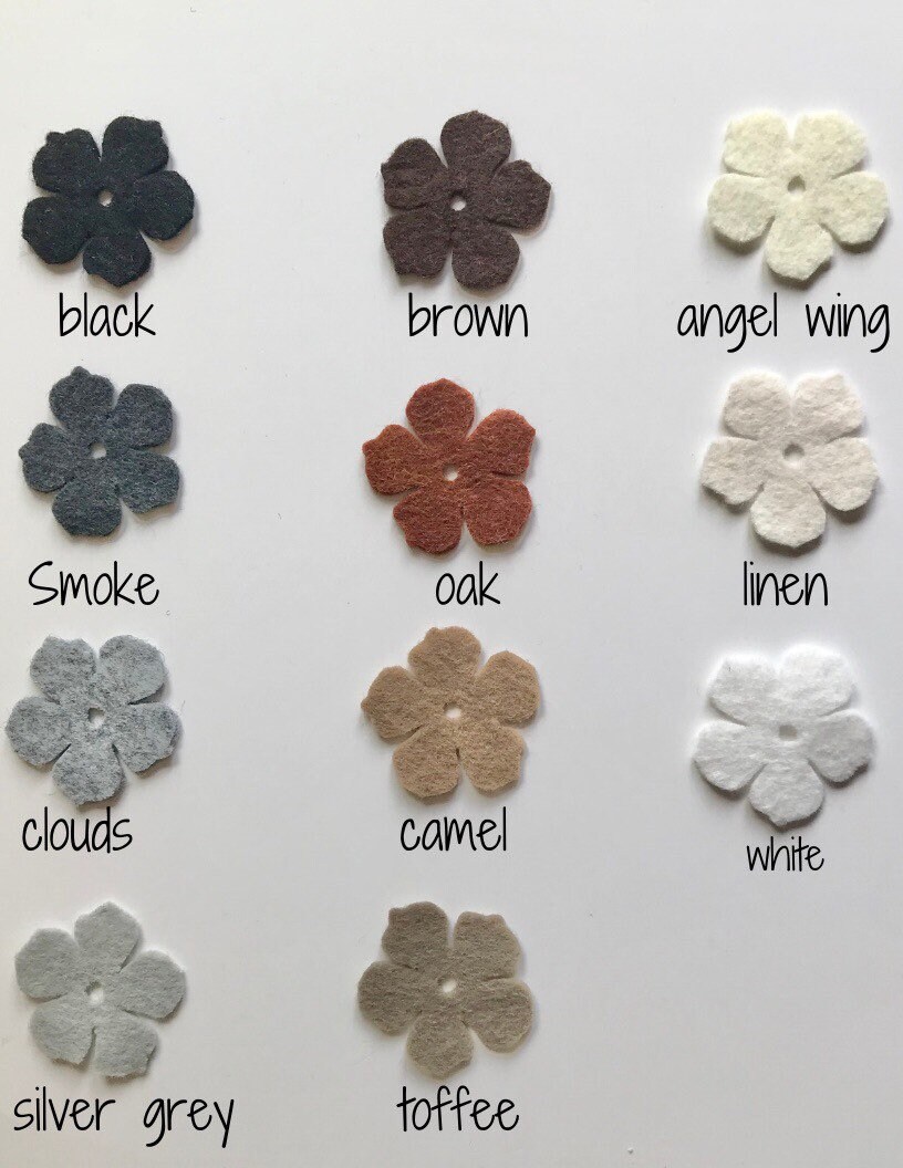 Rose Felt Flower Stems Wool Felt Flowers Wedding Bouquet | Etsy