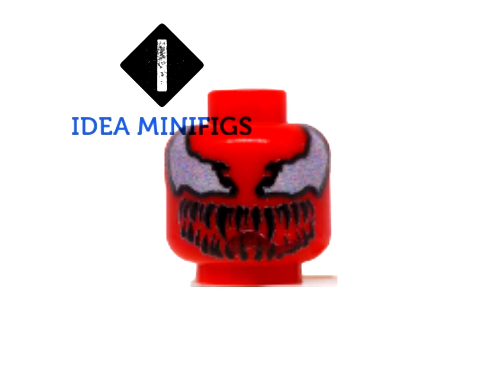 Custom UV Printed Venom V. Carnage Head - Model Built of LEGO ...