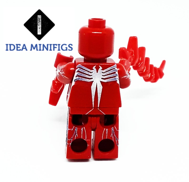 Custom UV Printed RIOT Venom Villain Symbiote Minifig - Model Built of ...