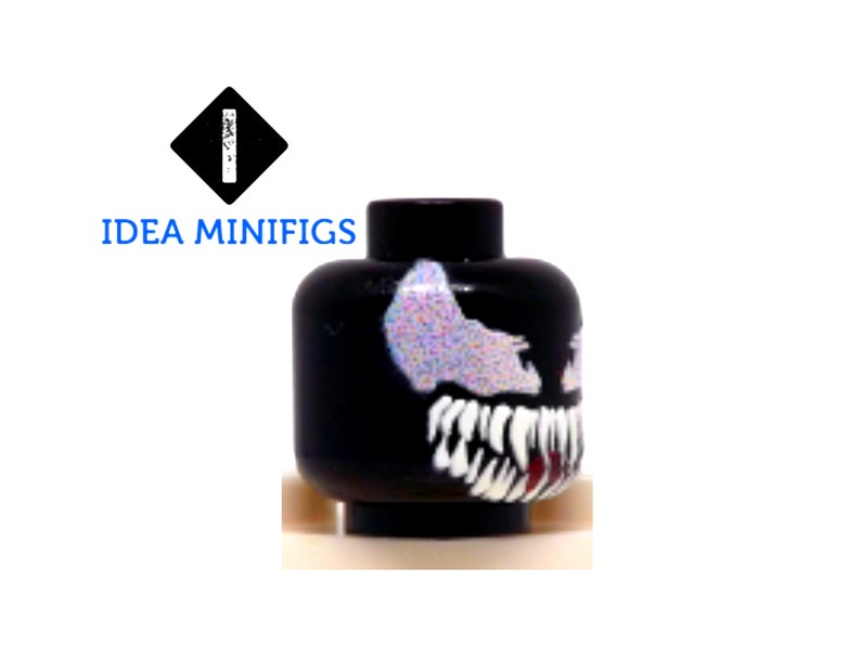 Custom UV Printed Venom V. Carnage Head - Model Built of LEGO ...