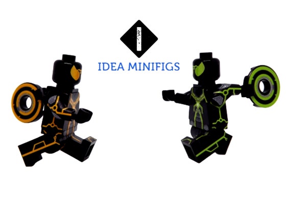 Custom UV Printed Spider Tron Hybrid Models Built of LEGO - Etsy