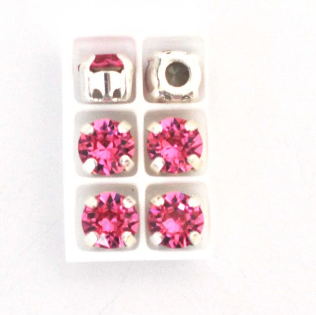 Rose 39SS / 8MM Sew on Crystals Chaton Montees Sliders Great for ...