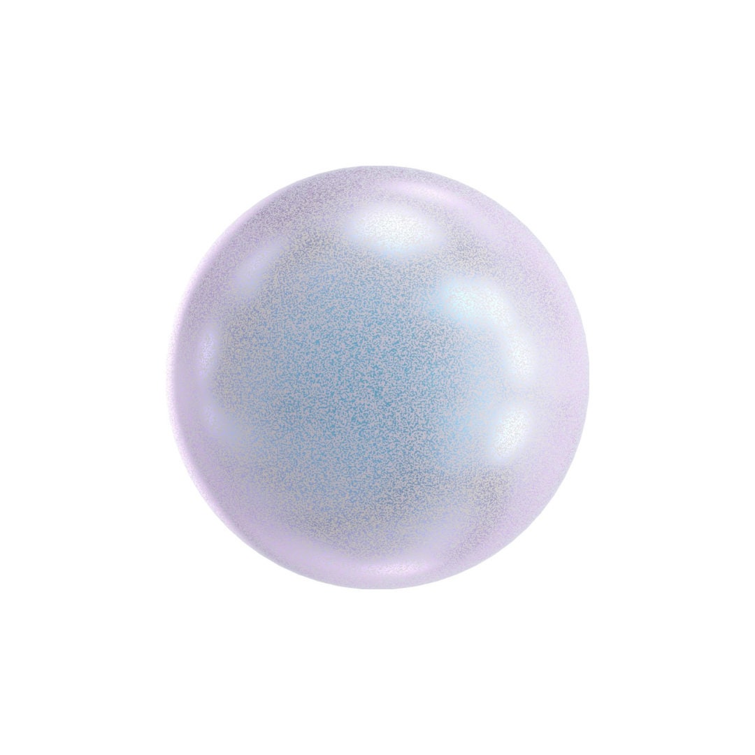 Iridescent Dreamy Blue 5817 Crystal Pearl Round Cabochon Half - Etsy