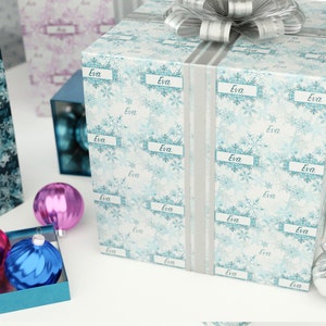 Snowflake Gift Wrap Holiday Wrapping Paper Christmas - Etsy