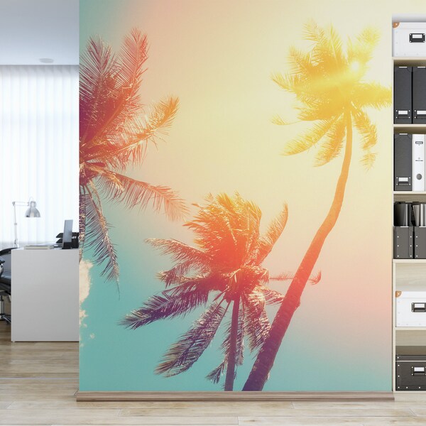 Palm Tree Wall Mural - Etsy