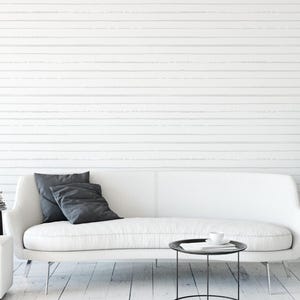 White Shiplap, Farmhouse, Removable Wallpaper, Wall Art, Peel Stick ...