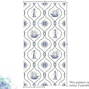 Nautical Compass, Ship, Lighthouses, Removable Wallpaper, Peel and ...