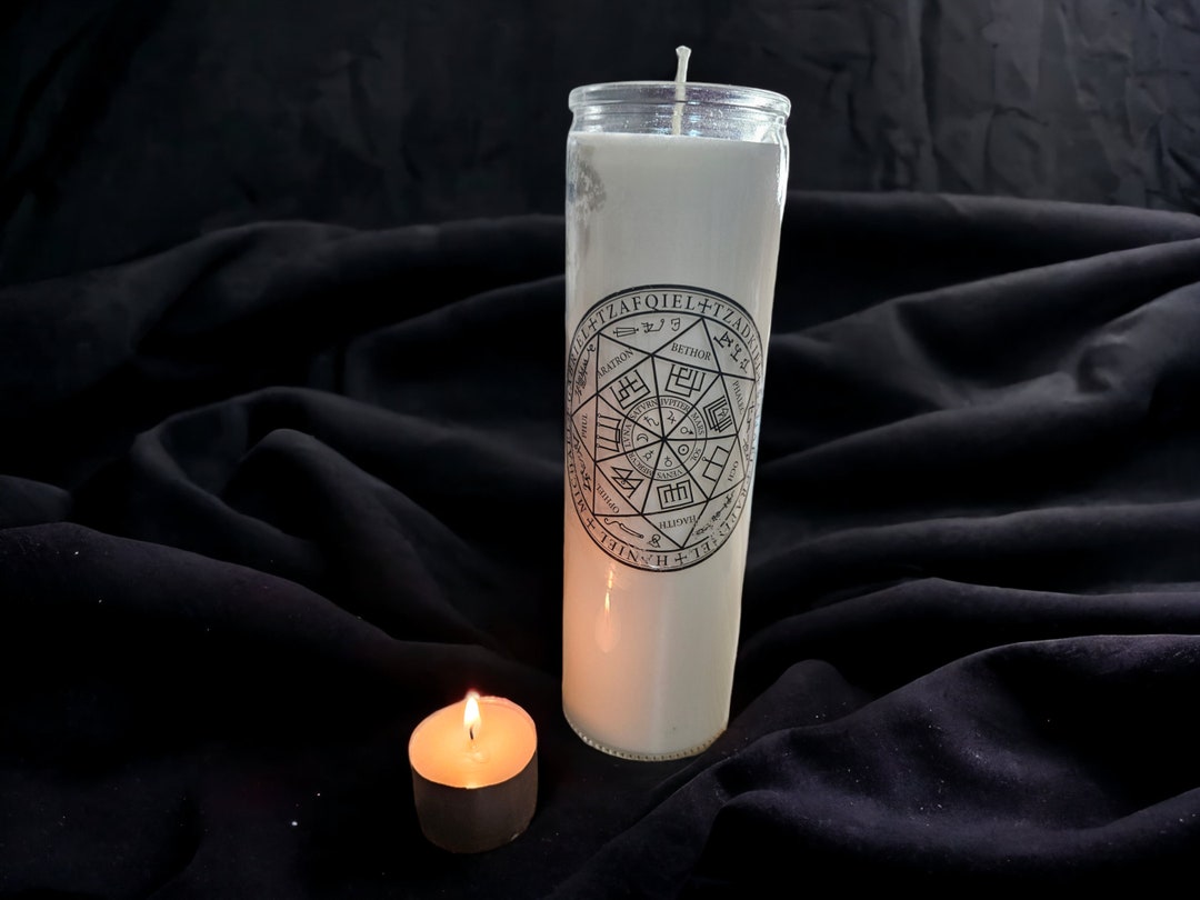 7 Archangels Sigil Candle, Sandalwood Rose Geranium Scent - Etsy