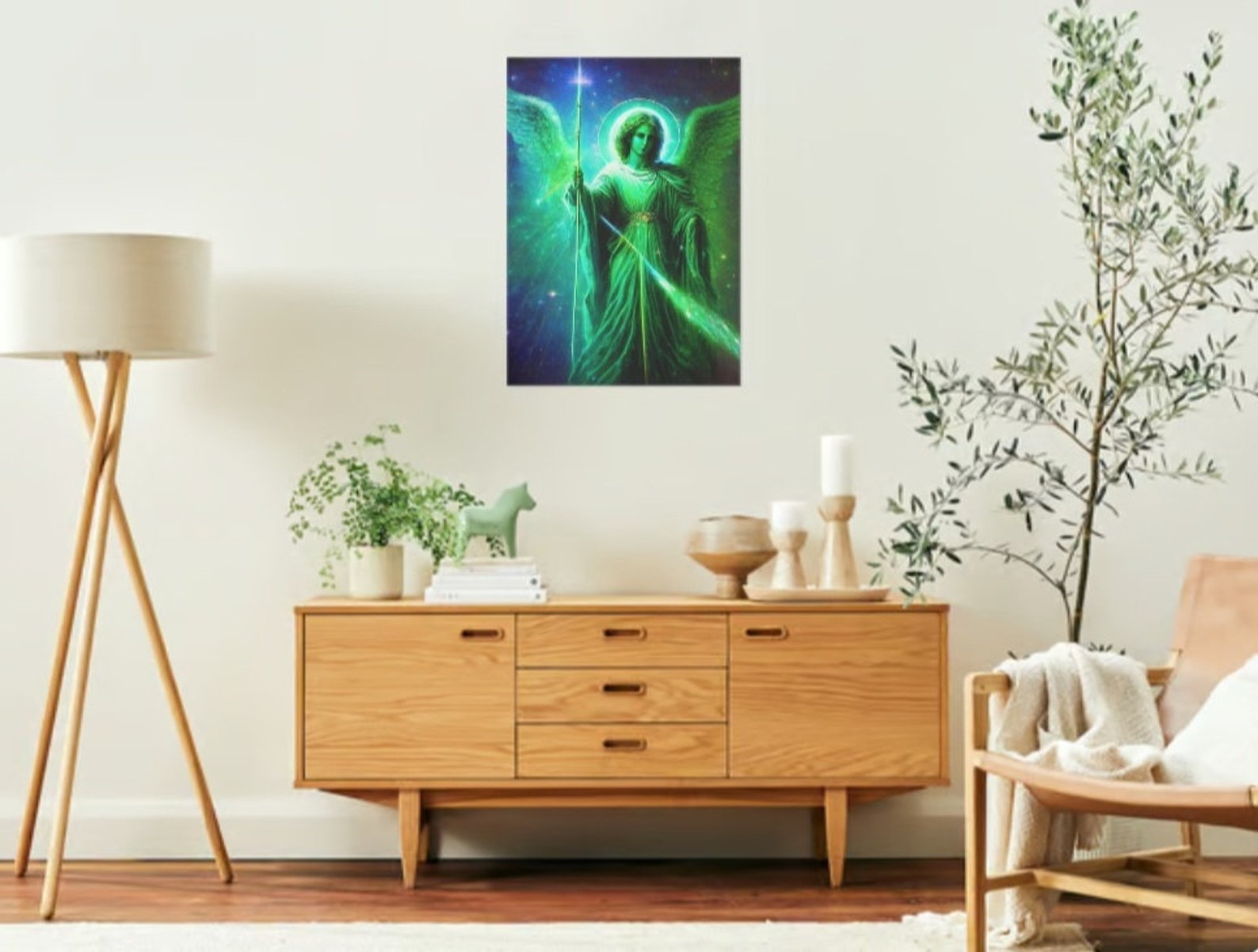 Archangel Raphael Print: Spiritual Angelic Wall Art (digital Download ...
