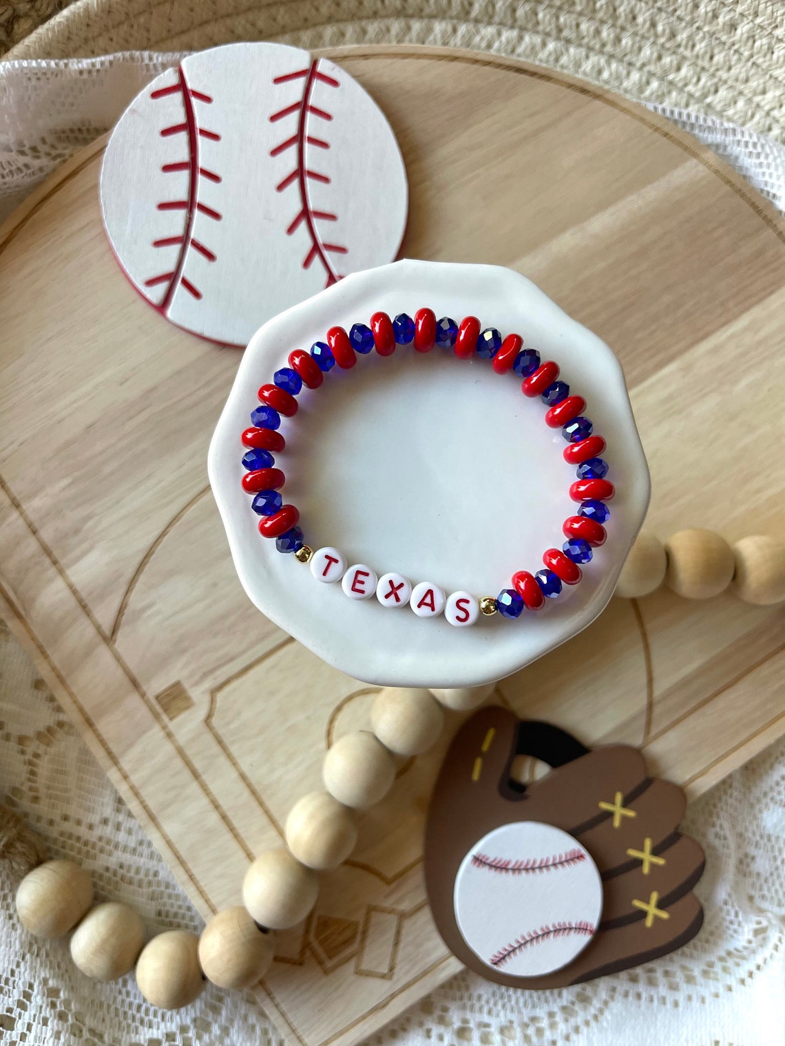 Texas Rangers 18k Gold Filled Stackable Bracelets Rangers Bracelets ...