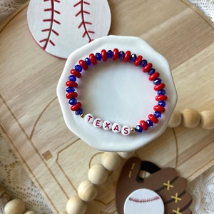 Texas Rangers 18k Gold Filled Stackable Bracelets Rangers Bracelets ...