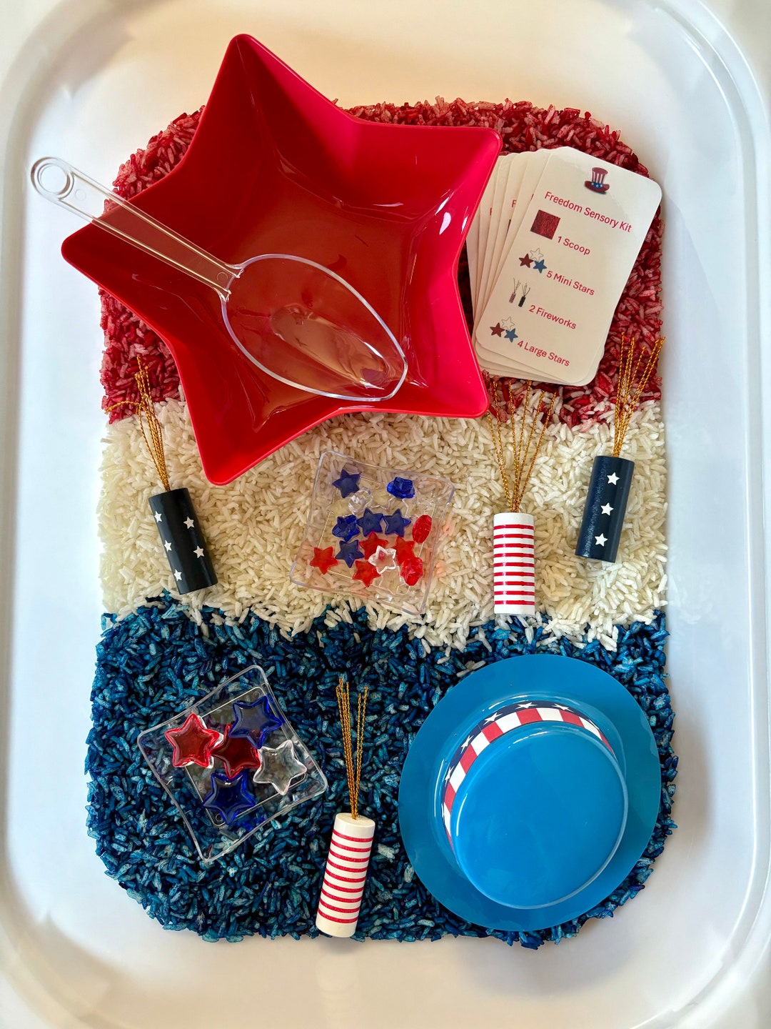 Freedom Sensory Kit- Sensory Bin Kits- Sensory Play- Learning Play ...
