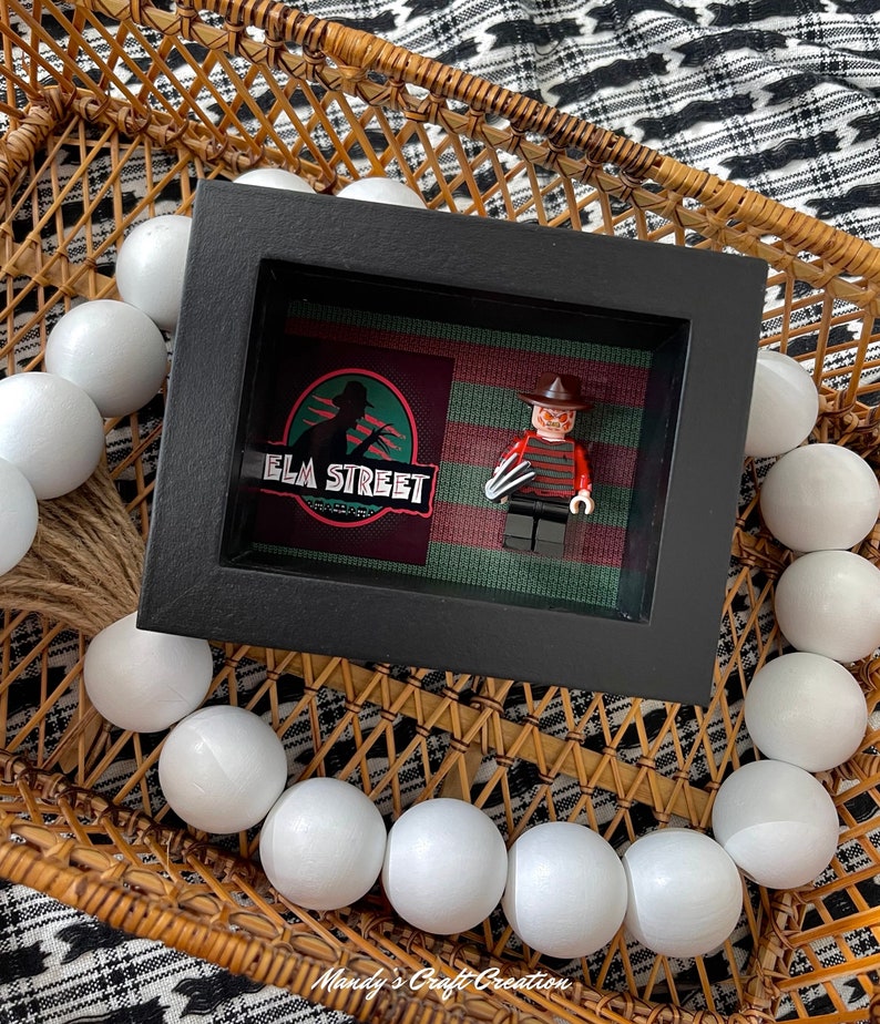 Freddy Krueger Inspired 3x4 LEGO Shadow Box Night on Elm - Etsy
