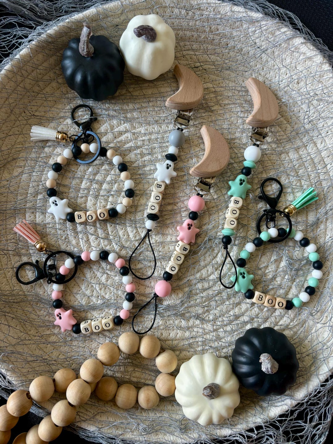 Matching Mama and Baby Boo Accessories- Keychains- Car Accessories ...