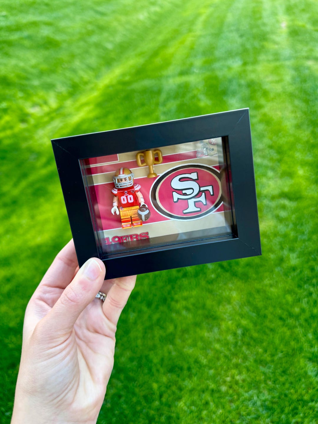 49ers Inspired 3x4” Lego Shadow Box- Football Fan- Gifts for Him- Gifts ...