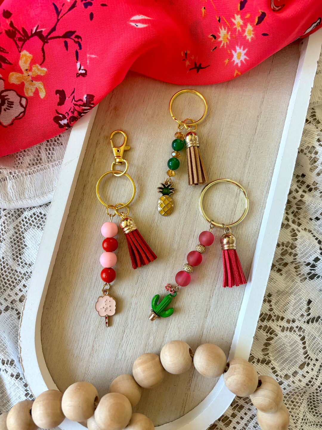 Summer Bag Charms- Belly Rings- Keychains- Gifts for Her- Summer ...