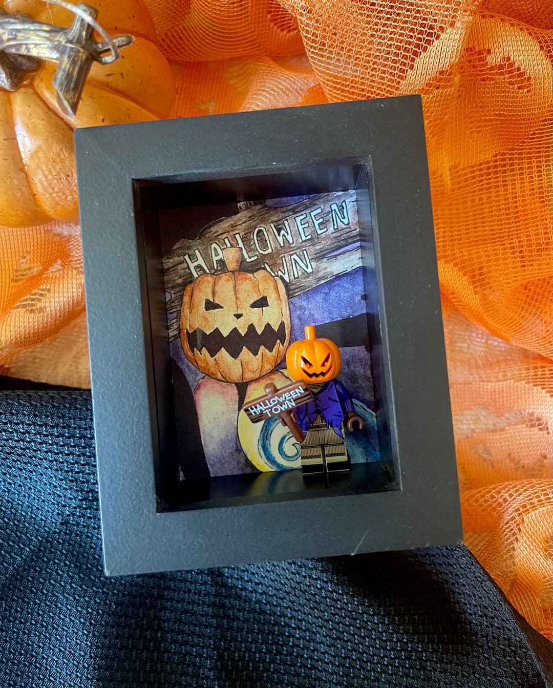 Halloween Town 3x4 Lego Shadow Box Nightmare Before Xmas - Etsy