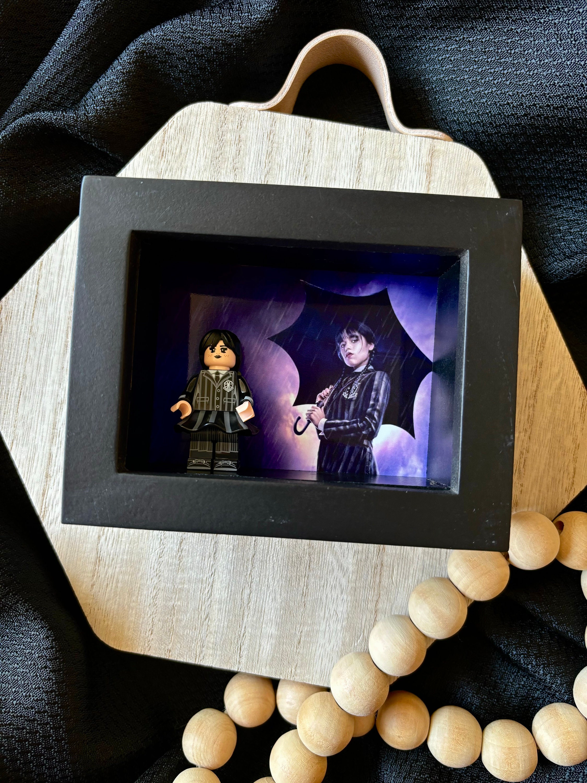 Wednesday Addams Inspired 3x4” Lego Shadow Box- Addams Family ...