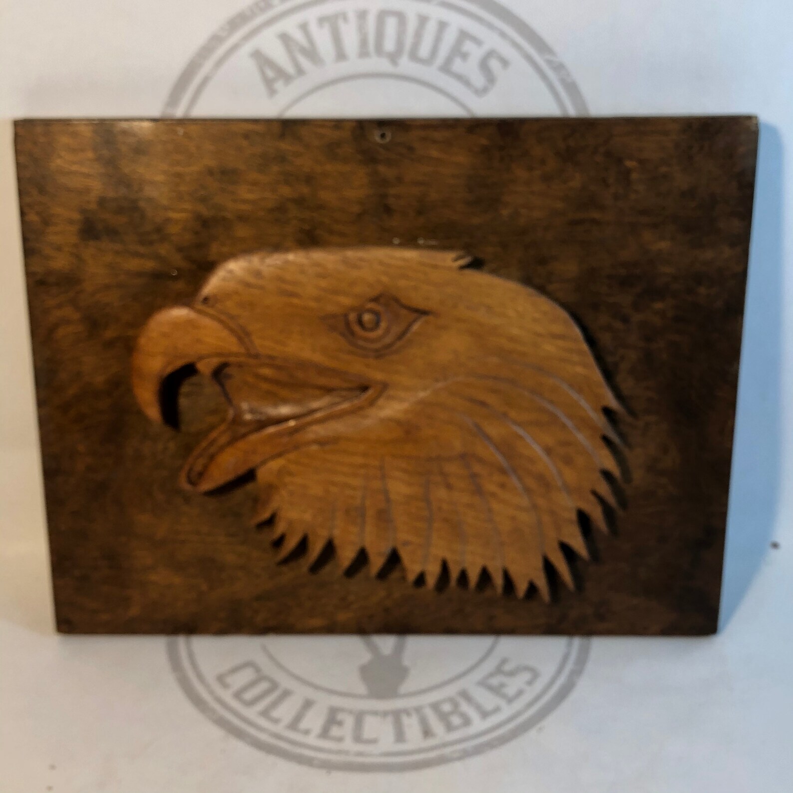 Vintage Wood 3D Carved Eagle Head Wall Hanging Plaque | Etsy