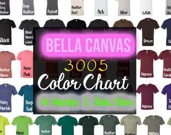 3005 Color Chart | Etsy