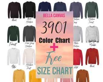 3901 Color Chart | Etsy