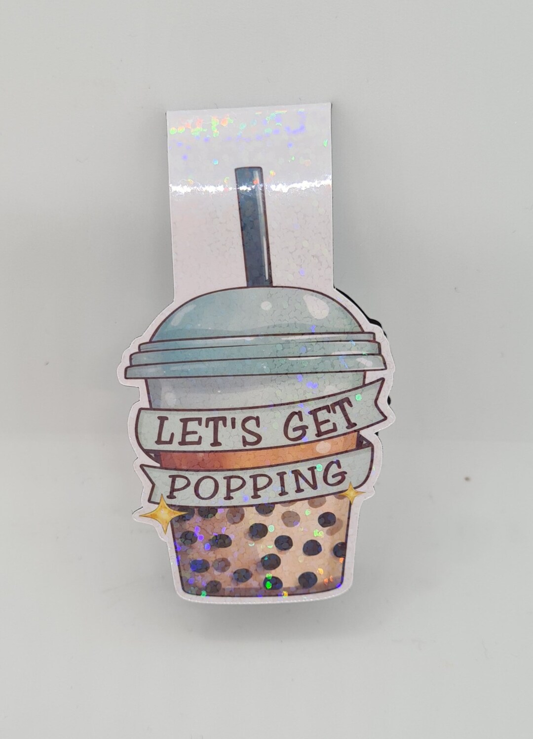 Bubble Tea Magnetic Bookmark, Boba, Bubble Tea, Kawaii Design, Book ...