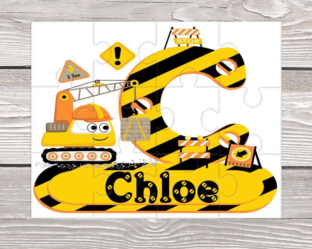 Construction Jigsaw Puzzle, Construction, Digger, Gifts for Children ...