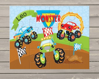 Monster Truck Puzzle - Etsy