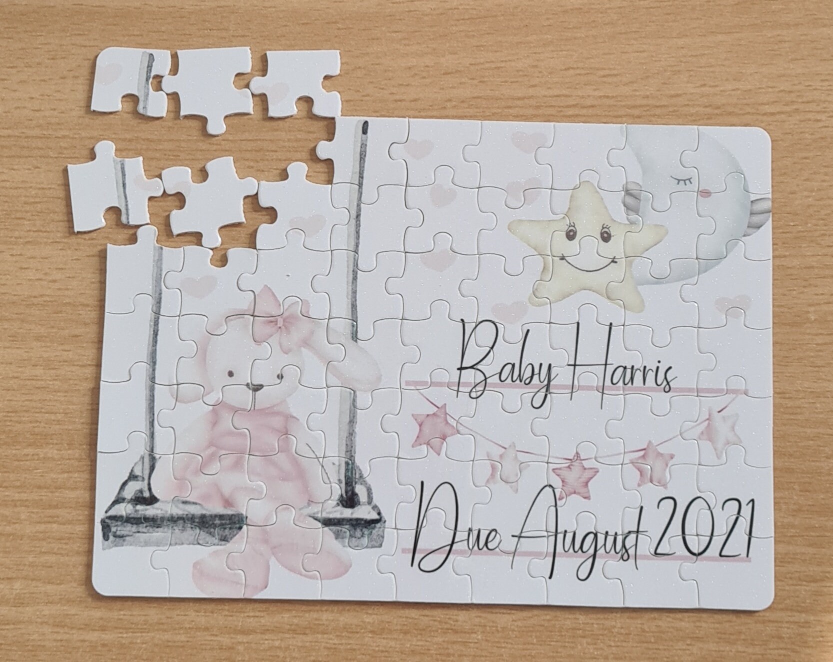 Personalised Pregnancy Reveal Announcement Jigsaw Puzzle | Etsy